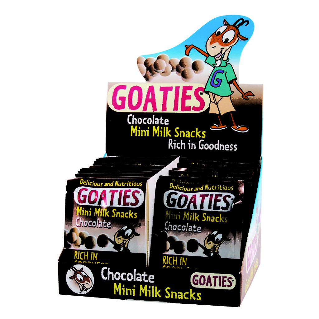 Goaties Mini Milk Snacks Chocolate 10.5g Sachets x 24 Display ...
